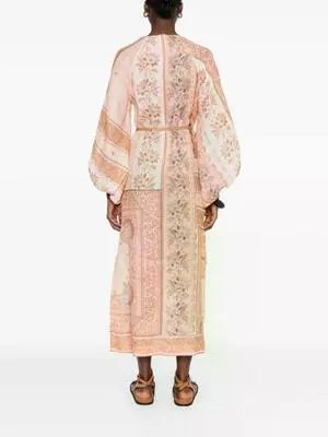 Zimmermann Lucky Midi Dress - Pink