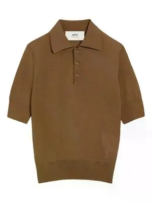 AMI Paris De Coeur Cotton Polo Shirt