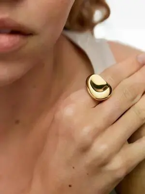 Monica Vinader Aria Ring - Gold
