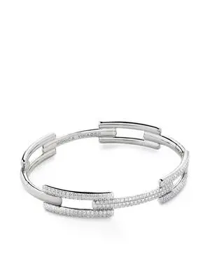 Monica Vinader Signature Link Diamond Bracelet - Silver
