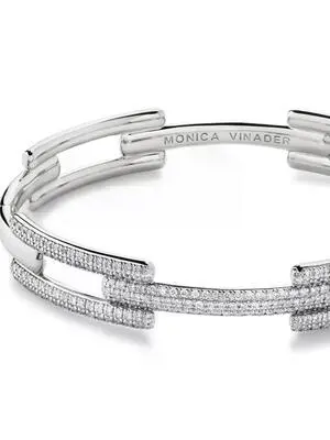 Monica Vinader Signature Link Diamond Bracelet - Silver