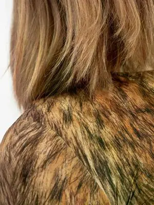 MAISON MARGIELA Animal-print Bodysuit - Brown