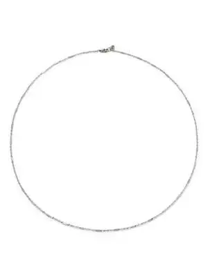 Monica Vinader 14k White Gold Shimmer Chain Necklace - Silver
