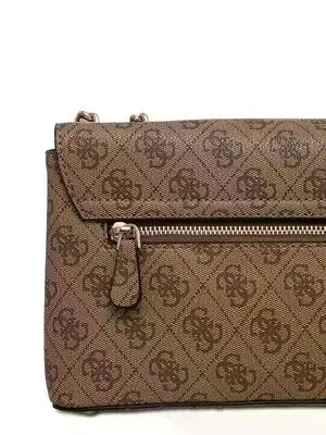 Guess Logo-plaque Shoulder Bag - Brown