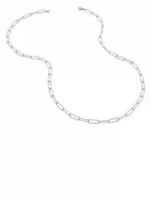 Monica Vinader Alta Textured Chain Necklace Silver