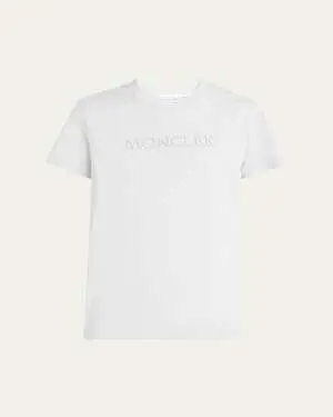 Moncler Short-sleeve Logo Tee - White