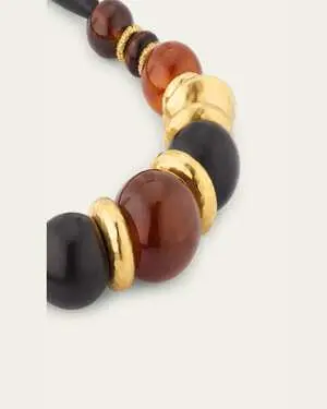 Saint Laurent Mixed Bead Necklace