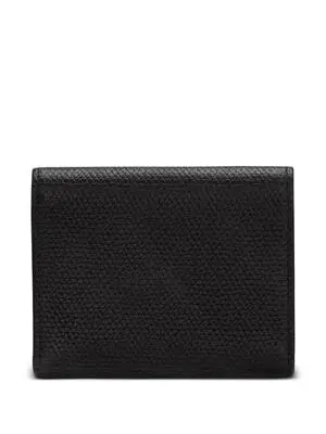 Longchamp Le Roseau Textured Leather Cardholder - Black