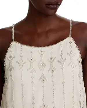 Aqua X Ava Phillippe Beaded Mini Dress
