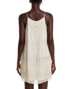 Aqua X Ava Phillippe Beaded Mini Dress