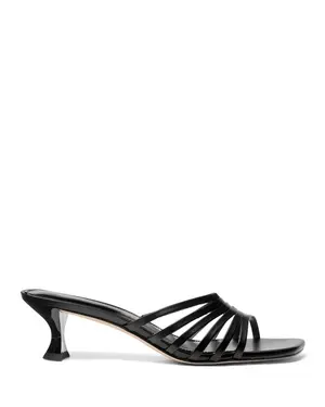 Michael Kors Haisley Kitten Heel Sandals - Black