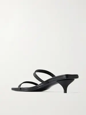 ST. AGNI Leather Strappy Sandals