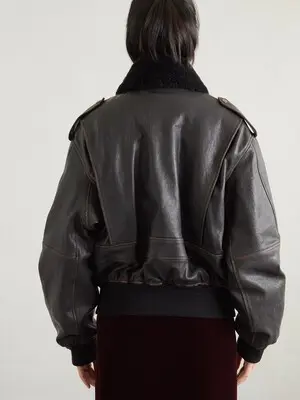 Saint Laurent Oversized Shearling Jacket