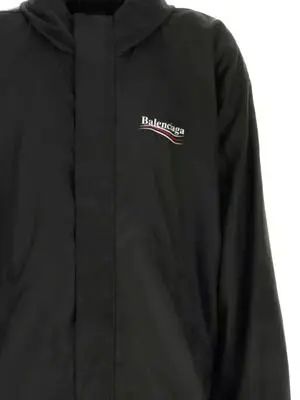 Balenciaga Logo Hooded Jacket