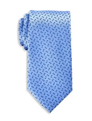SYNRGY BY DXL Big & Tall Micro Neat Neck Tie - Blue
