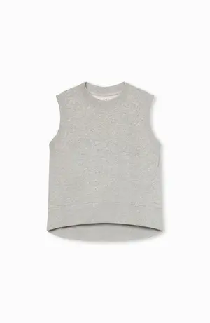 Co Sleeveless Sweatshirt In Scuba Knit