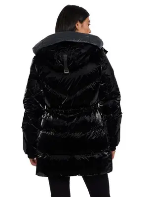 Pajar Estelle Chevron Quilted Puffer With Detachable Hood