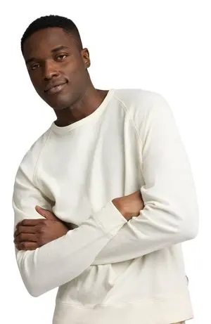 Onia Slub Terry Crewneck Sweater - Egret