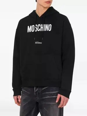 Moschino Logo-print Hoodie - Black