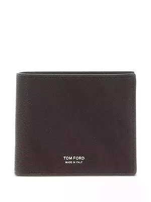 TOM FORD Leather Bi-fold Wallet - Brown