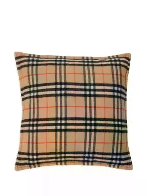 Burberry Check-pattern Cushion - Brown