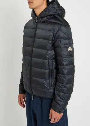 Moncler Najan Quilted Hooded Jacket - Navy