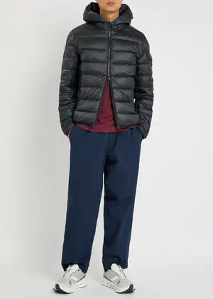Moncler Najan Quilted Hooded Jacket - Navy