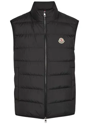 Moncler Contrin Quilted Shell Gilet - Black