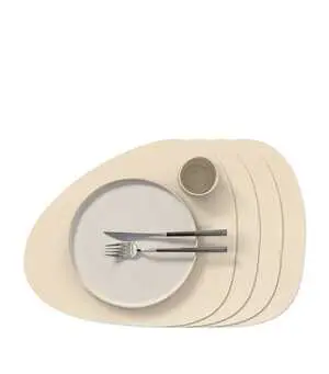 LIND DNA Large Corduroy Curve Placemat - Neutral