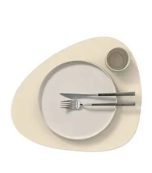 LIND DNA Large Corduroy Curve Placemat - Neutral