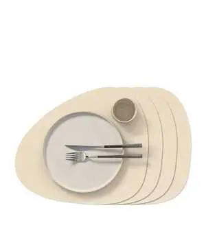 LIND DNA Large Corduroy Curve Placemat - Neutral