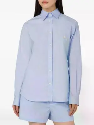 Moschino Goose Poplin Shirt - Blue