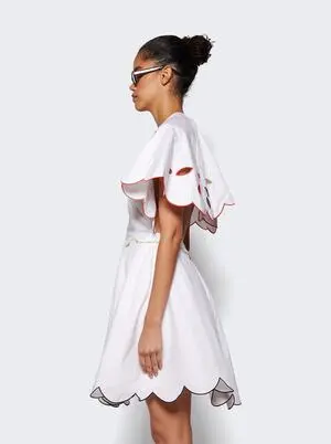 Rosie Assoulin Scalloped A-line Mini Dress