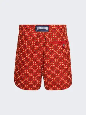 Vilebrequin Mistral Embroidered Swim Shorts - Red