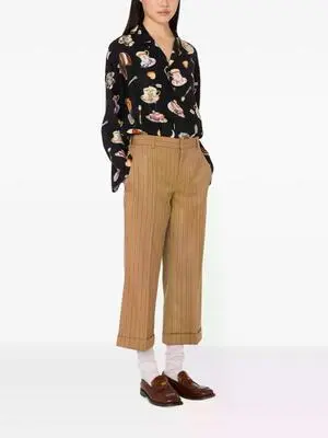 Moschino Printed Silk Shirt - Black