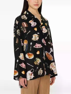 Moschino Printed Silk Shirt
