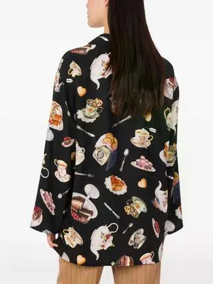 Moschino Printed Silk Shirt