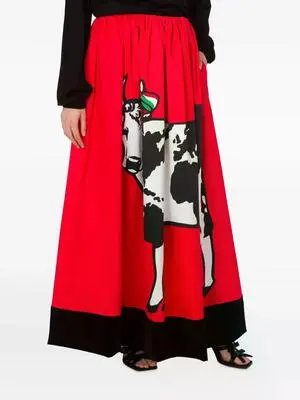 Moschino Graphic-print Maxi Skirt