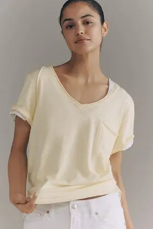 Pilcro V Neck T-shirts For Women