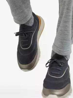 Brunello Cucinelli Knitted Slip-on Sneakers - Black
