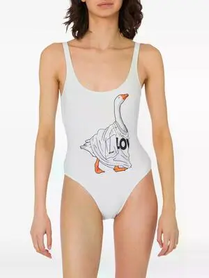 Moschino Goose Graphic-print Swimsuit