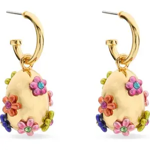 Kurt Geiger Floral Egg Drop Earrings