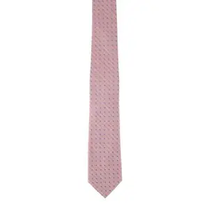 Trafalgar Ignacio Polka Dot Linen Blend Necktie - Coral