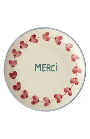 RICE BY RICE Set Of 4 Hand-painted Ceramic Cake Plates - Multi