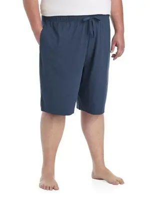 HARBOR BAY BY DXL Big & Tall Lounge Shorts Navy Heather