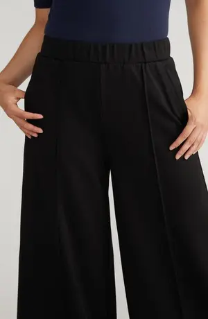Universal Standard Pintuck Ponte Wide Leg Pants