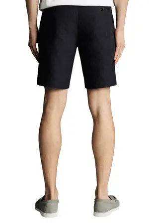 CHARLES TYRWHITT Linen Shorts - Dark Navy