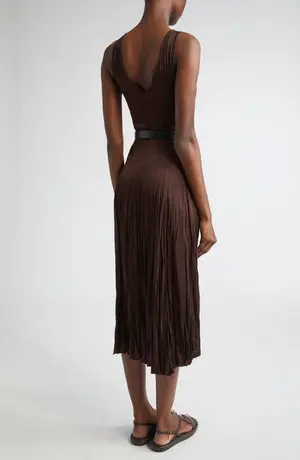 Michael Kors Crushed Charmeuse Midi Dress