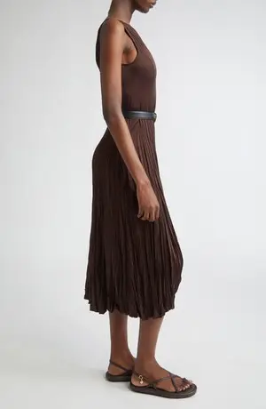 Michael Kors Crushed Charmeuse Midi Dress