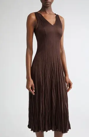 Michael Kors Crushed Charmeuse Midi Dress